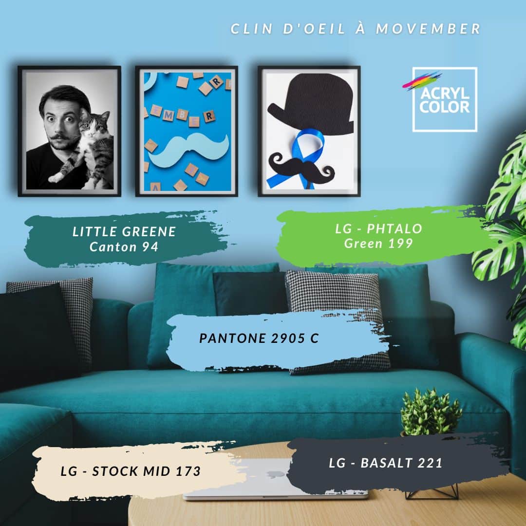 Inspiration "Clin d'œil à Movember" - ACRYLCOLOR